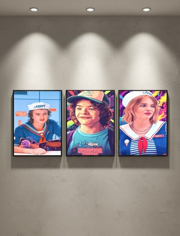 Stranger Things – Steve Harrington, Dustin, Robin 3-Frame Bundle - The ...
